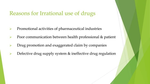 Essential drug concept & Rational drug use.pptx | Substance Abuse ...