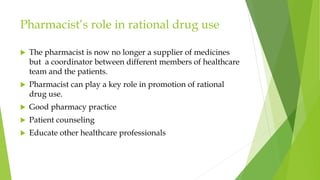 Essential drug concept & Rational drug use.pptx