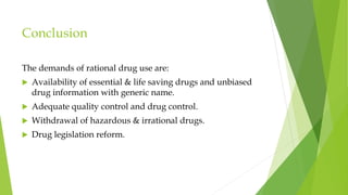 Essential drug concept & Rational drug use.pptx