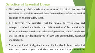Essential drug concept & Rational drug use.pptx
