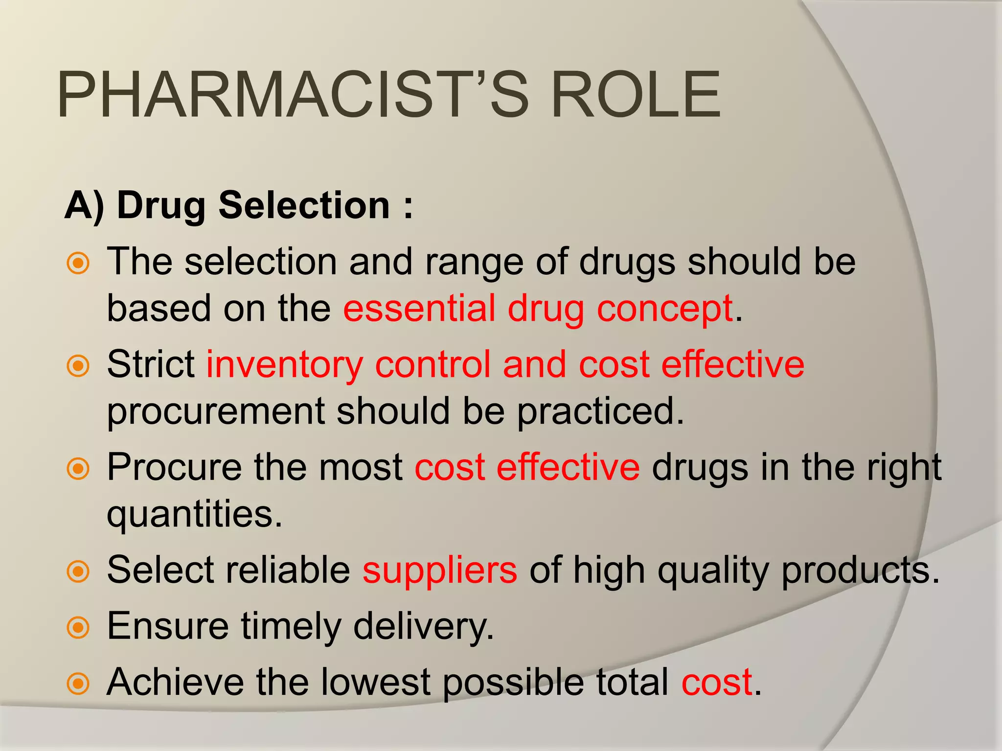 Essential drug list | PPTX
