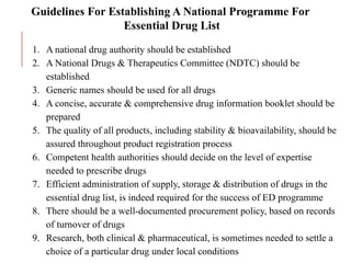 ESSENTIAL DRUG LIST - EDL - Essential Medicine List.pptx