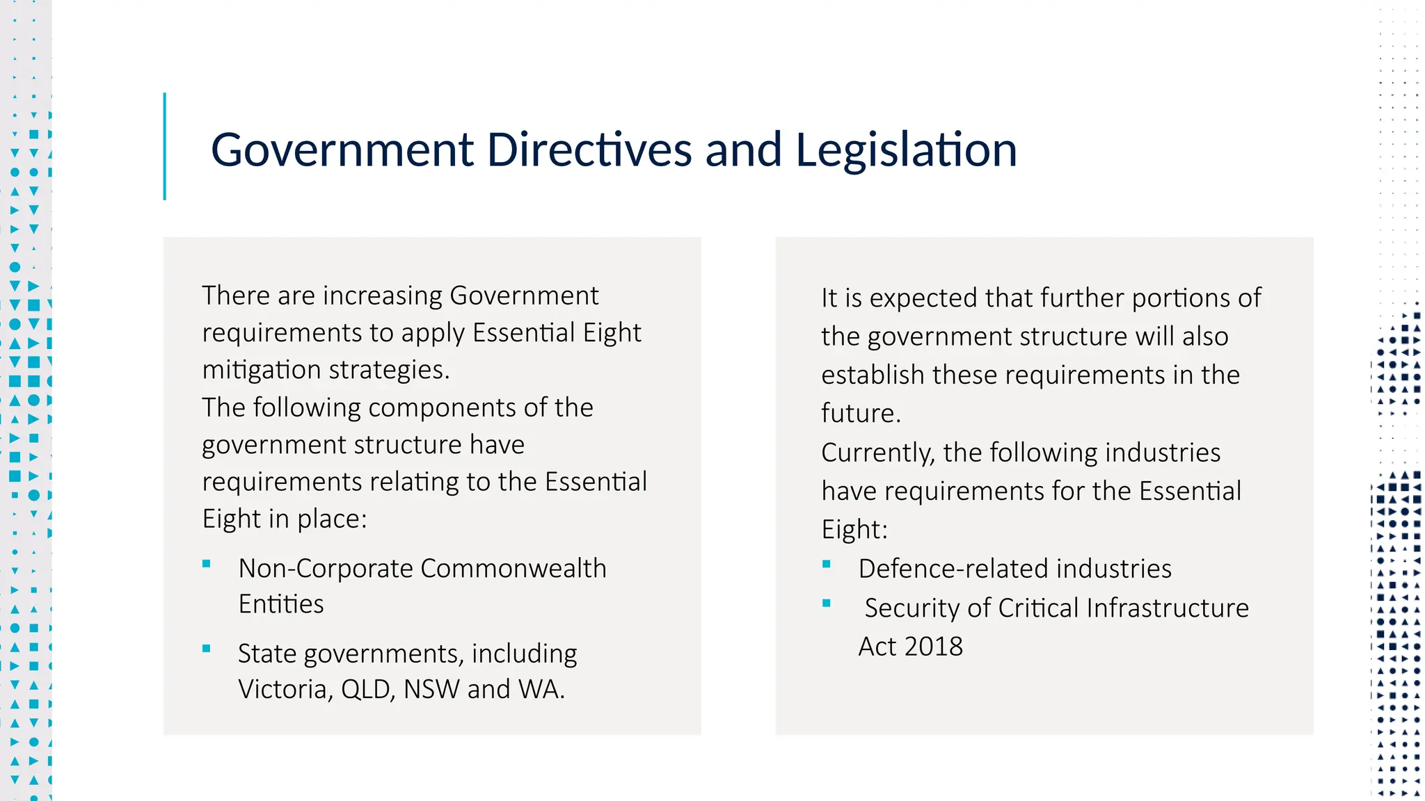 Essential Eight Pp Session 1 Essential Eight Overview Nov 23 Pptx