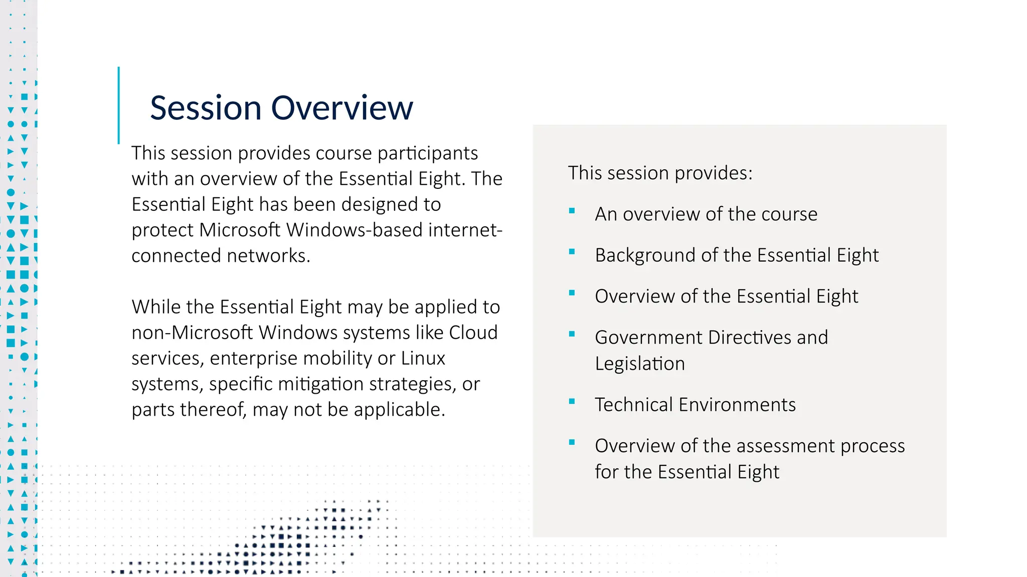 Essential Eight Pp Session 1 Essential Eight Overview Nov 23 Pptx