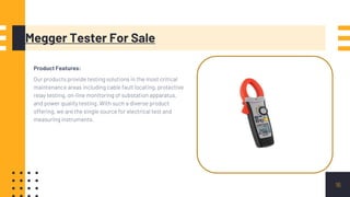 Essential Electrical Testing Tools Digital Megger, Earth Tester, and ...