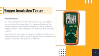 Essential Electrical Testing Tools Digital Megger, Earth Tester, and ...