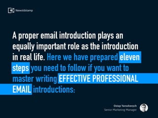 Essential Elements of a Successful Introduction Email Template | PPT