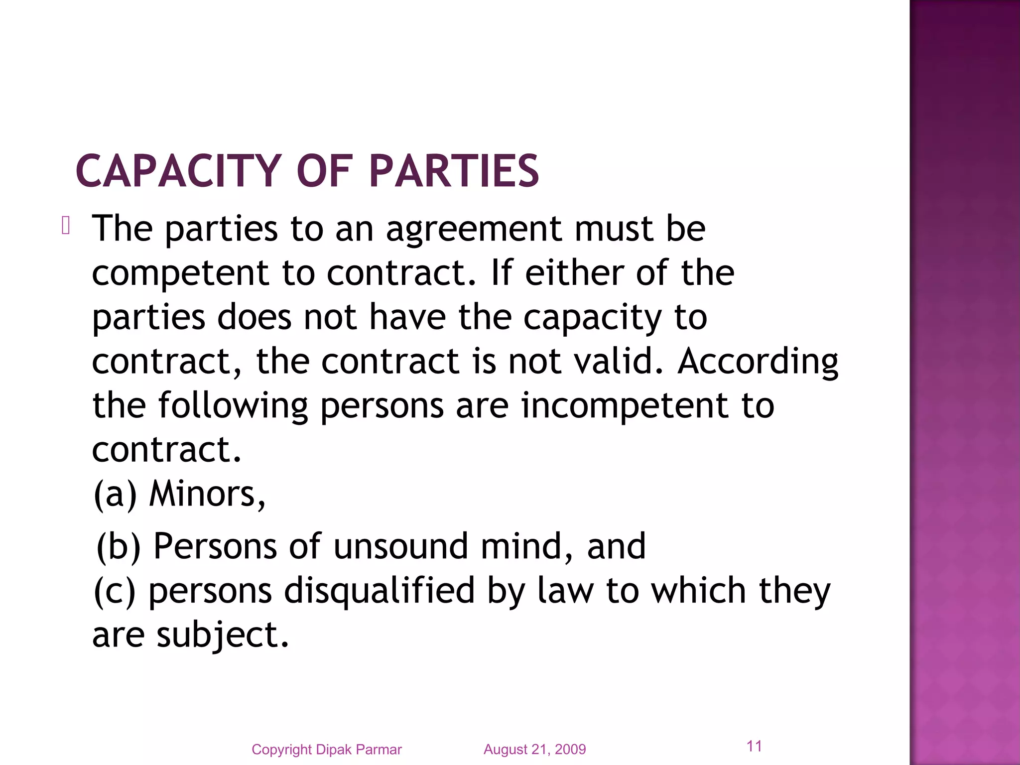 Essential elements of a valid contract | PPT