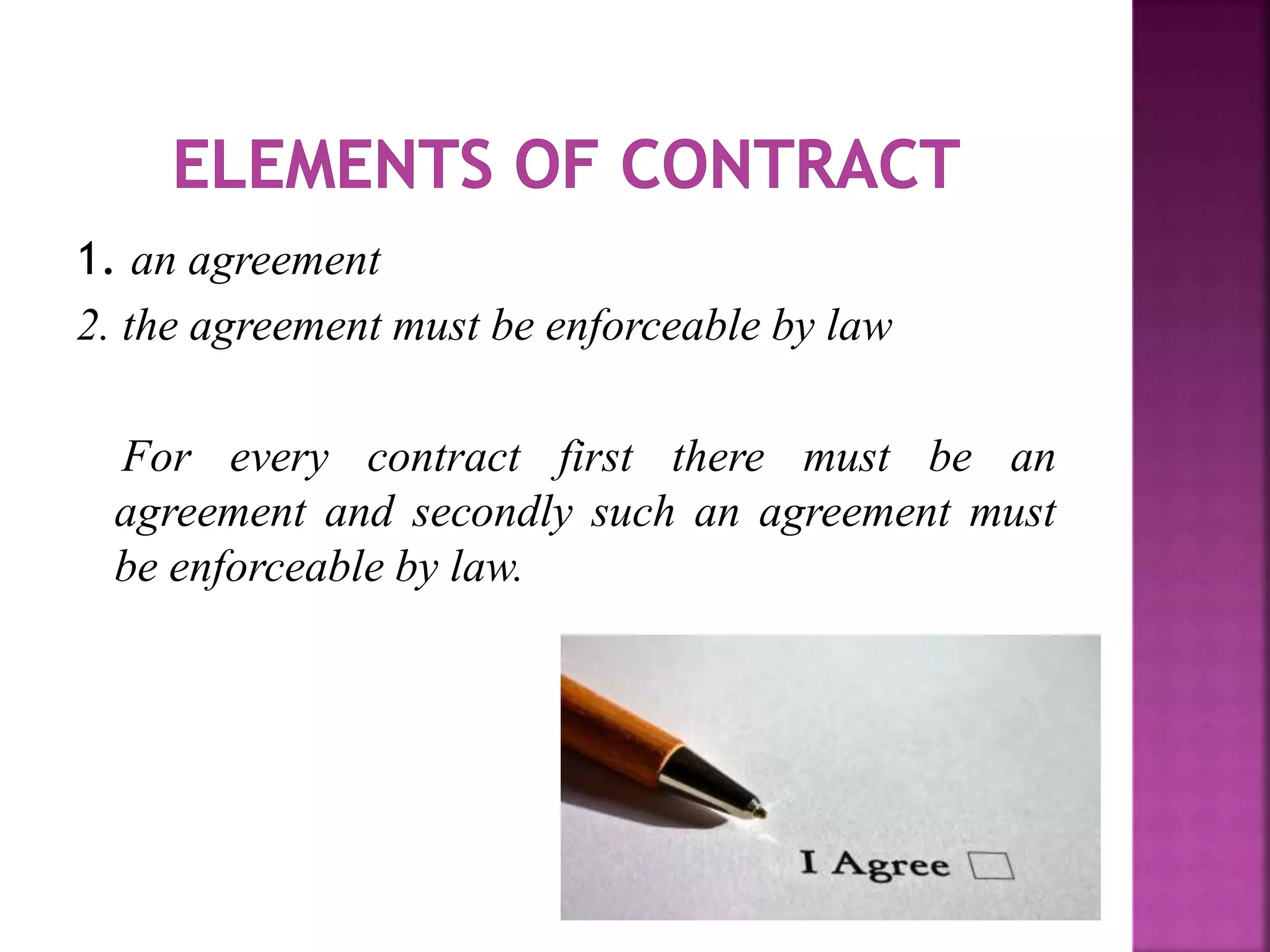 BUSINESS LAW (COM/CME 2655)Essential elements of a valid contract | PPT