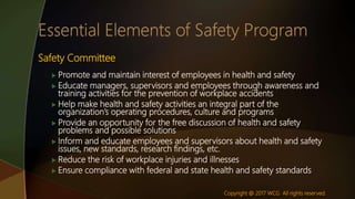 Essential Elements to an Effective Safety Program | PPTX