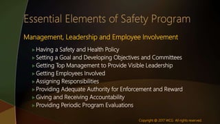 Essential Elements to an Effective Safety Program | PPTX