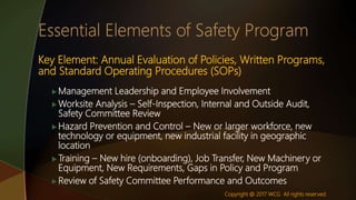 Essential Elements to an Effective Safety Program | PPTX