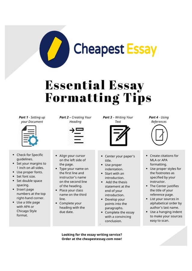 Essential Essay Formatting Tips | PDF