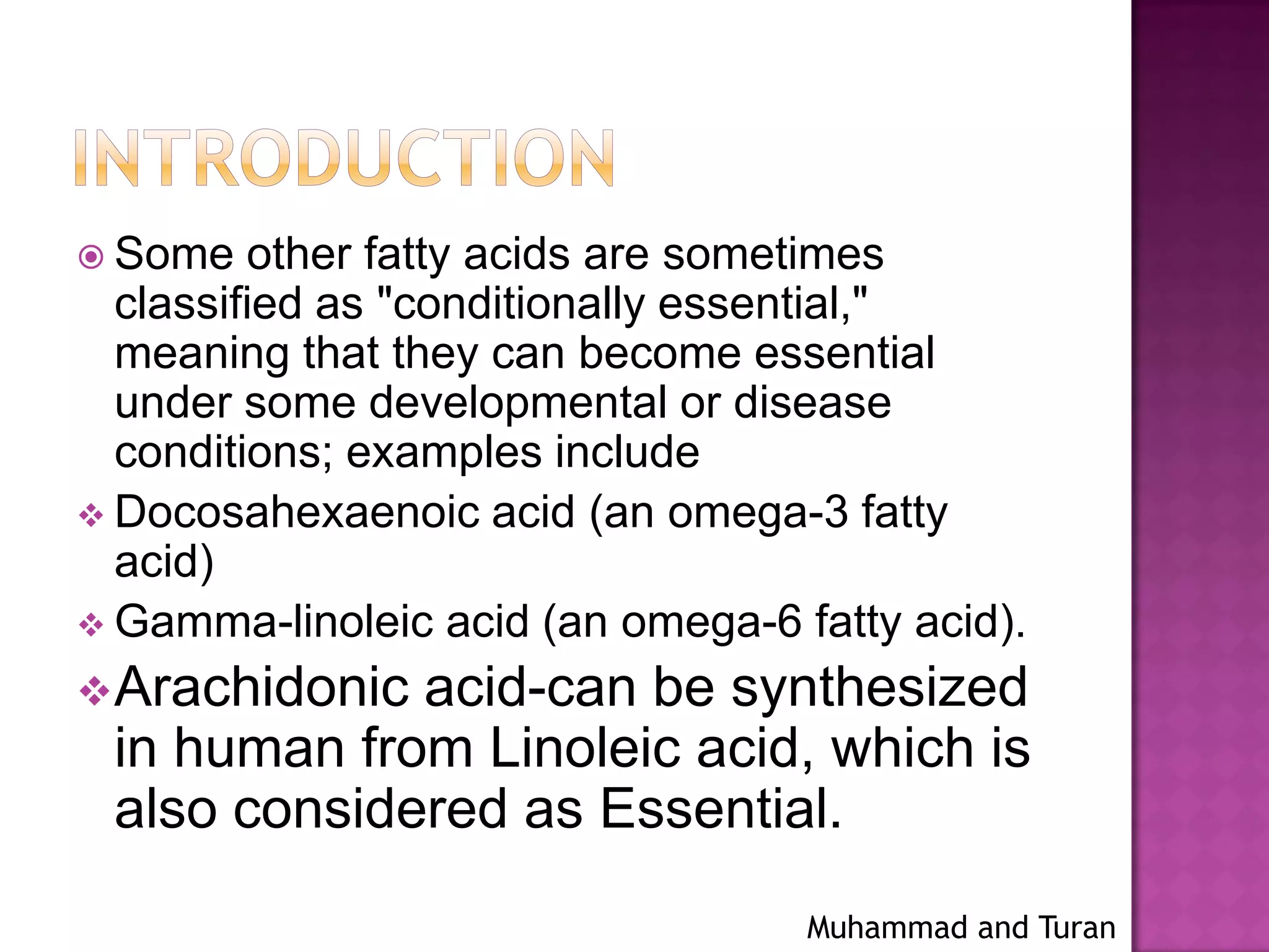 Essential fatty acids | PDF