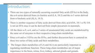Essential fatty acids | PPTX