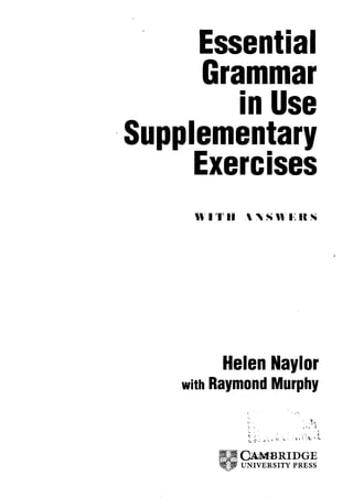 Essential grammar in_use_supplementary_exercises-1 | PDF