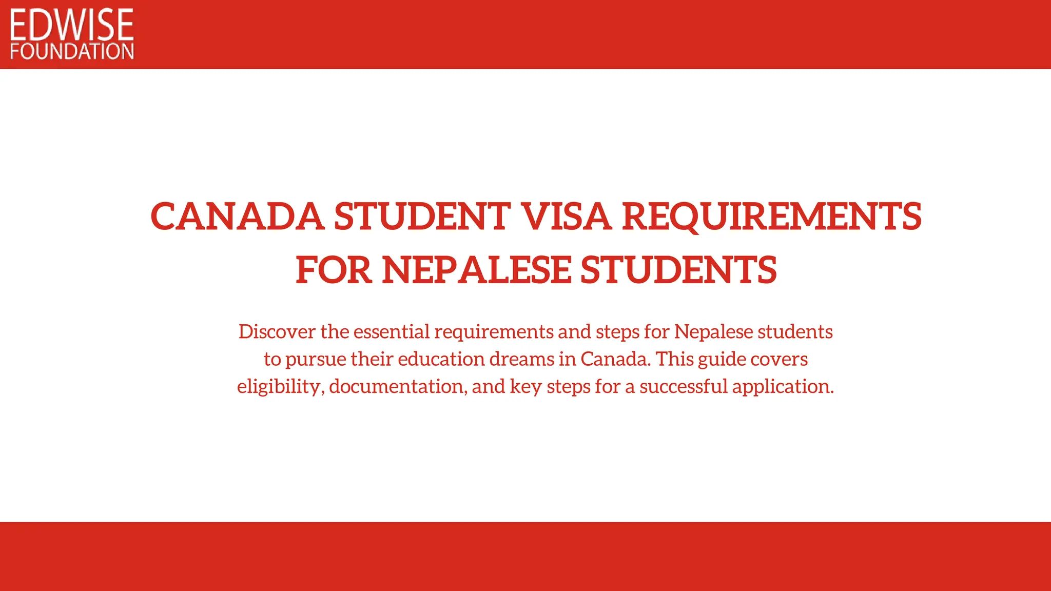 Essential Guide to Canada Student Visa for Nepalese Students. | PDF