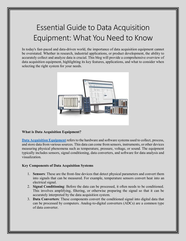 Essential Guide to Data Acquisition Equipment.pdf