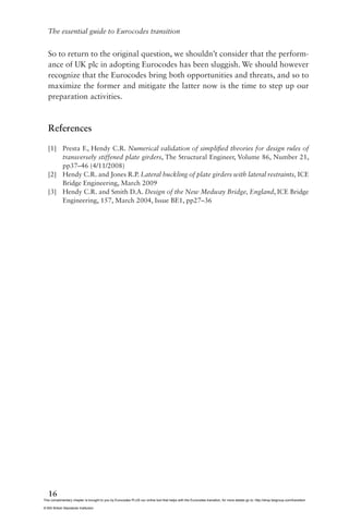 Essential guide to eurocode transition | PDF