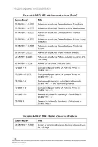 Essential guide to eurocode transition | PDF