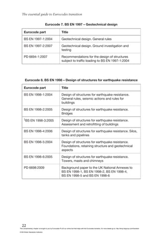 Essential guide to eurocode transition | PDF