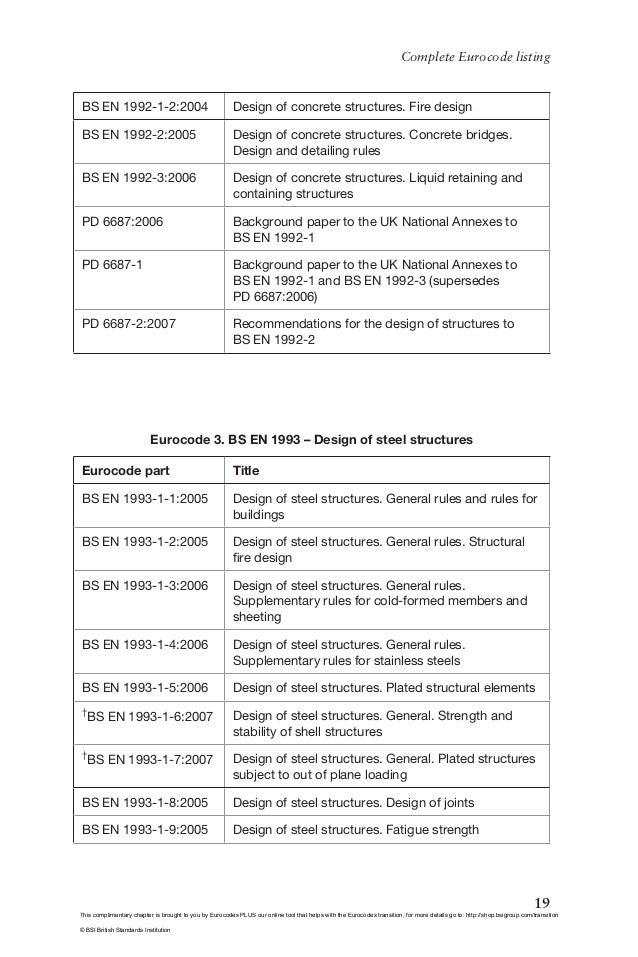 Essential guide to eurocode transition