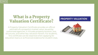 Essential Guide to Property Valuation Certificates for Student Visa ...