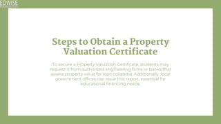 Essential Guide to Property Valuation Certificates for Student Visa ...
