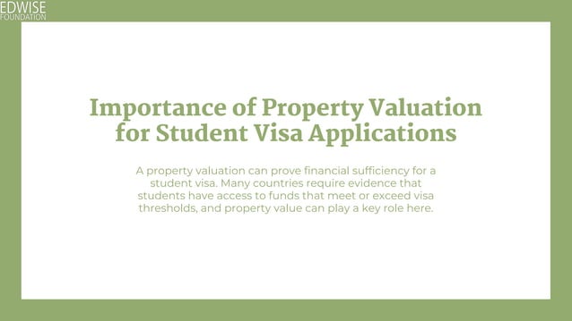 Essential Guide to Property Valuation Certificates for Student Visa ...