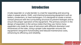 Essential Guide to Tube and Boiler Tube Expanders | PPTX