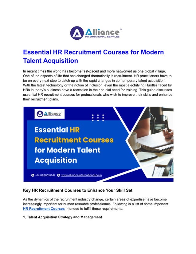 Essential HR Recruitment Courses for Modern Talent Acquisition.pdf