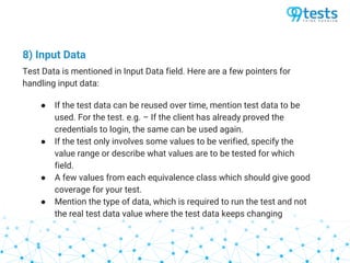 Essential information to be included in test cases | PPT