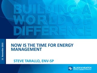 Now Is the Time for Energy Management | PPT