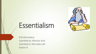 Essentialism | PPTX