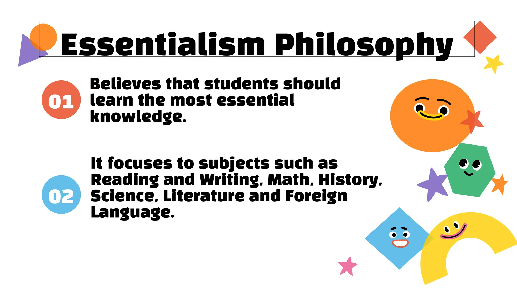 Foundation of Education Essentialism Theory | PPTX