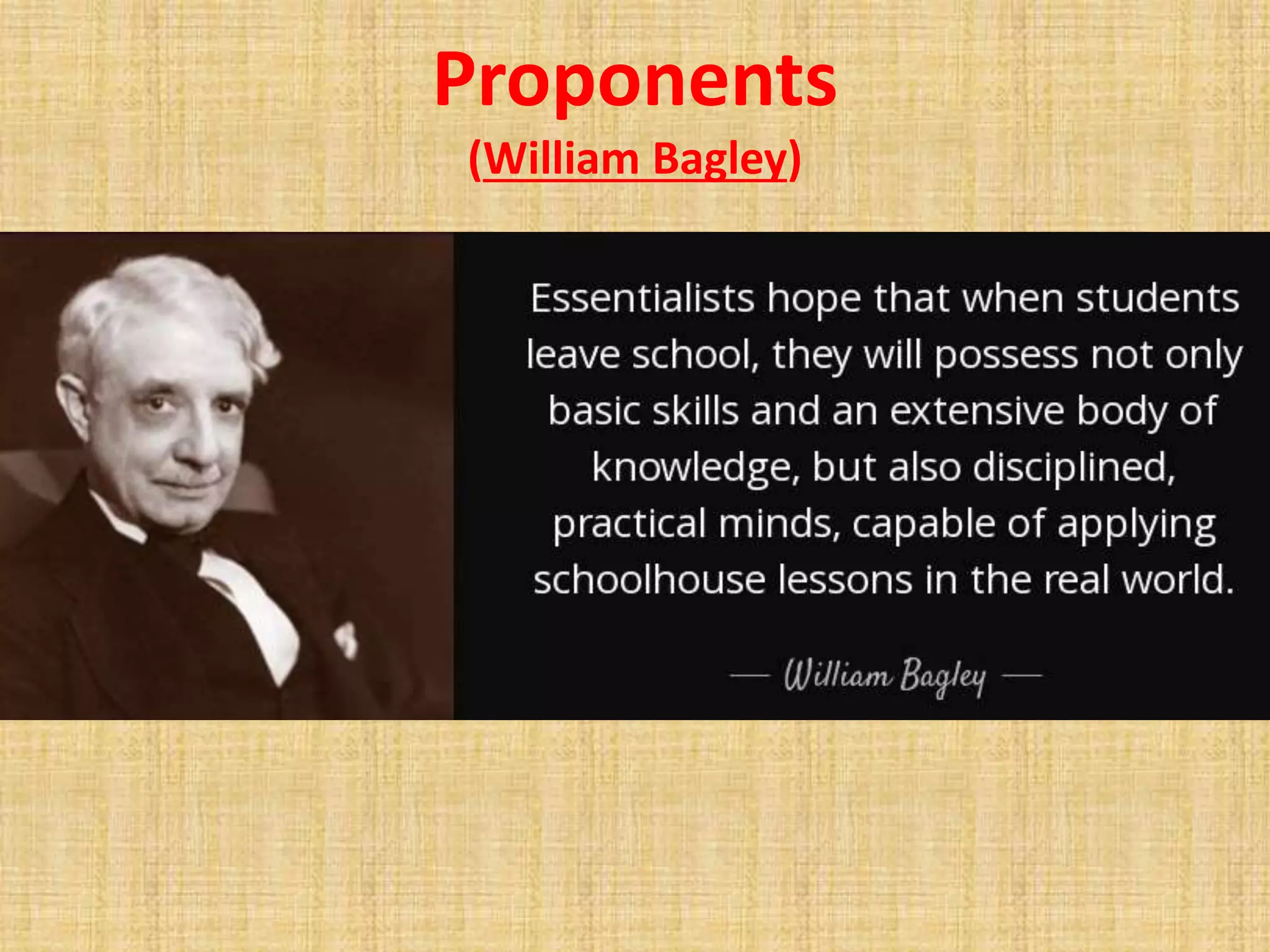 Essentialism in Education | PPTX