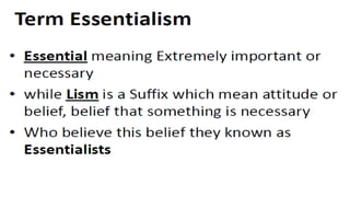 ESSENTIALISM POWERPOINT PRESENTATION 2024 | PPT