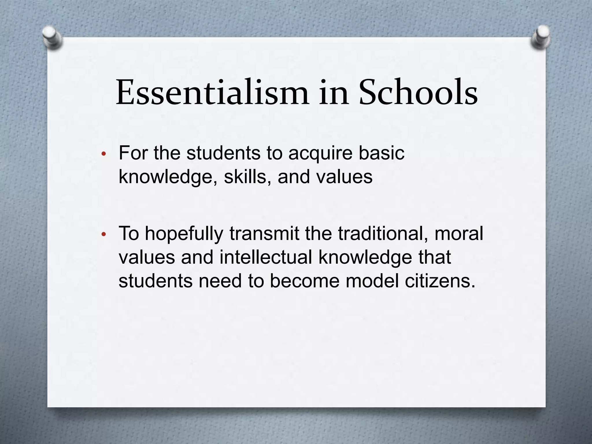 Essentialism presentation | PPTX