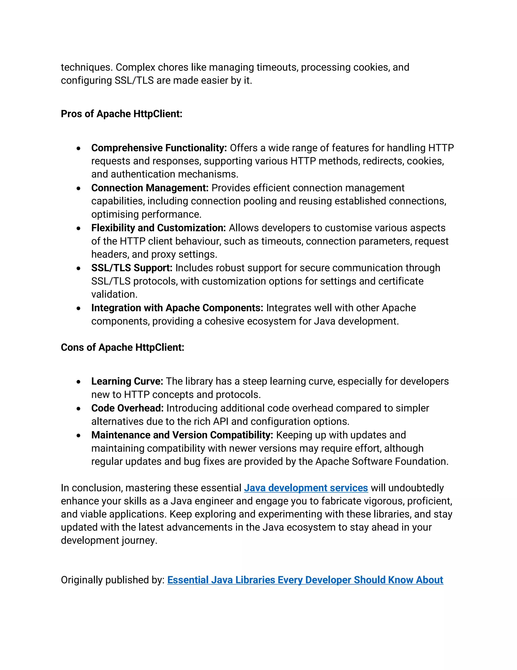 Essential Java Libraries Every Developer Should Know About | PDF