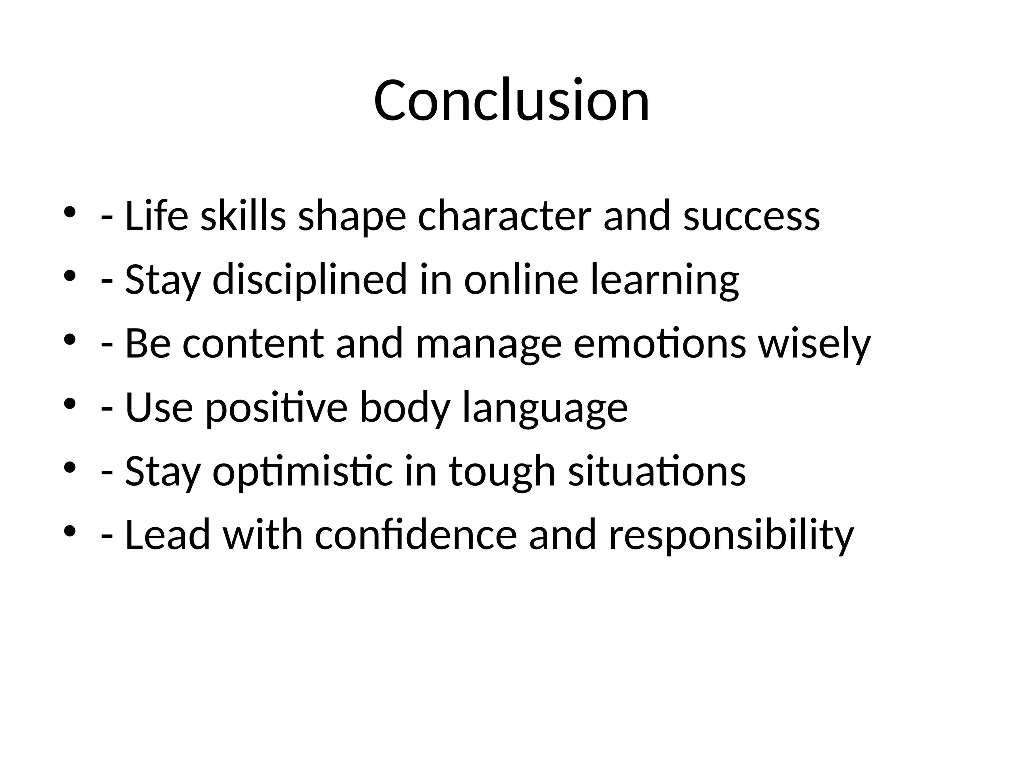 Essential life skill of a person - life skill | PPT