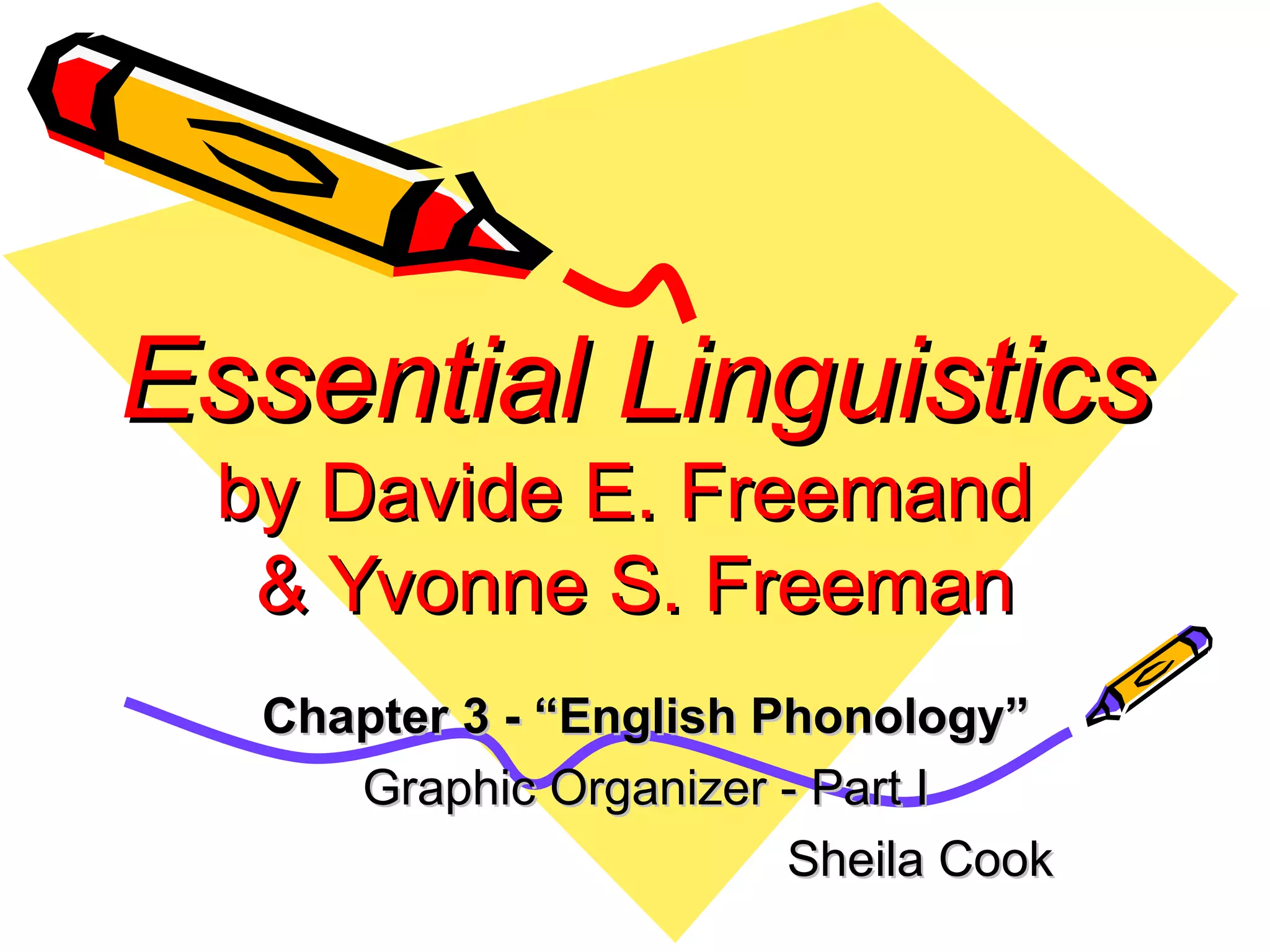 Essential linguistics Chap 3 part 1 Graphic Organizer | PPT
