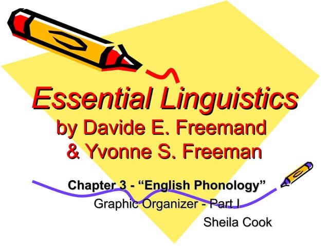 Essential linguistics Chap 3 part 1 Graphic Organizer | PPT