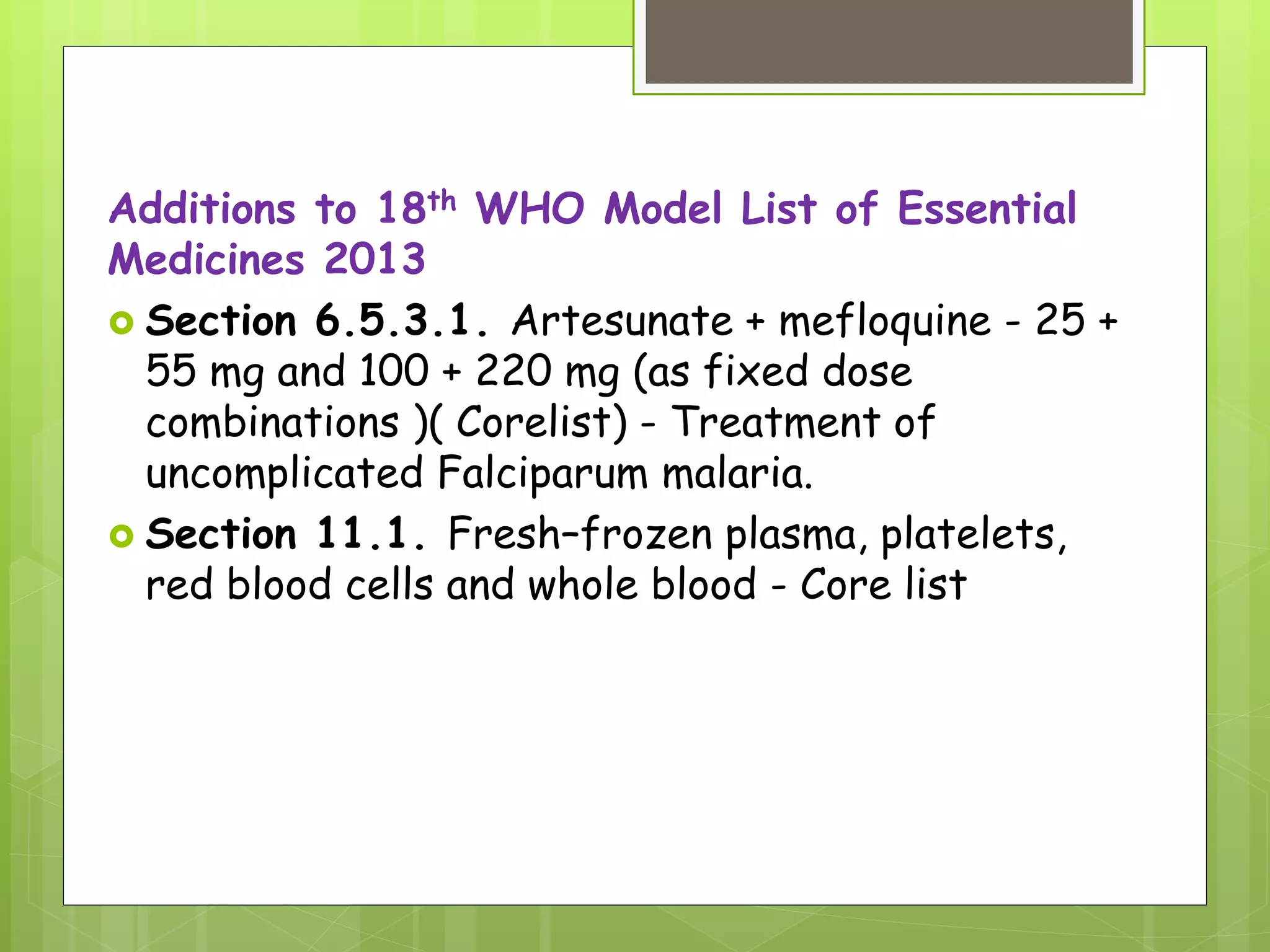 Essential medicine concepts | PPTX