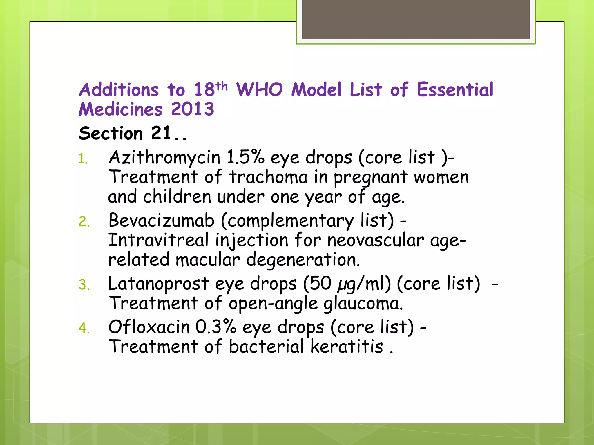 Essential medicine concepts | PPTX