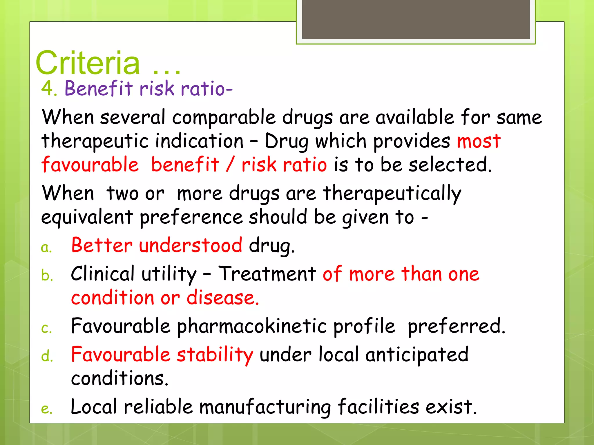 Essential medicine concepts | PPTX