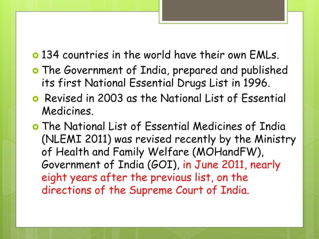 Essential medicine concepts | PPTX