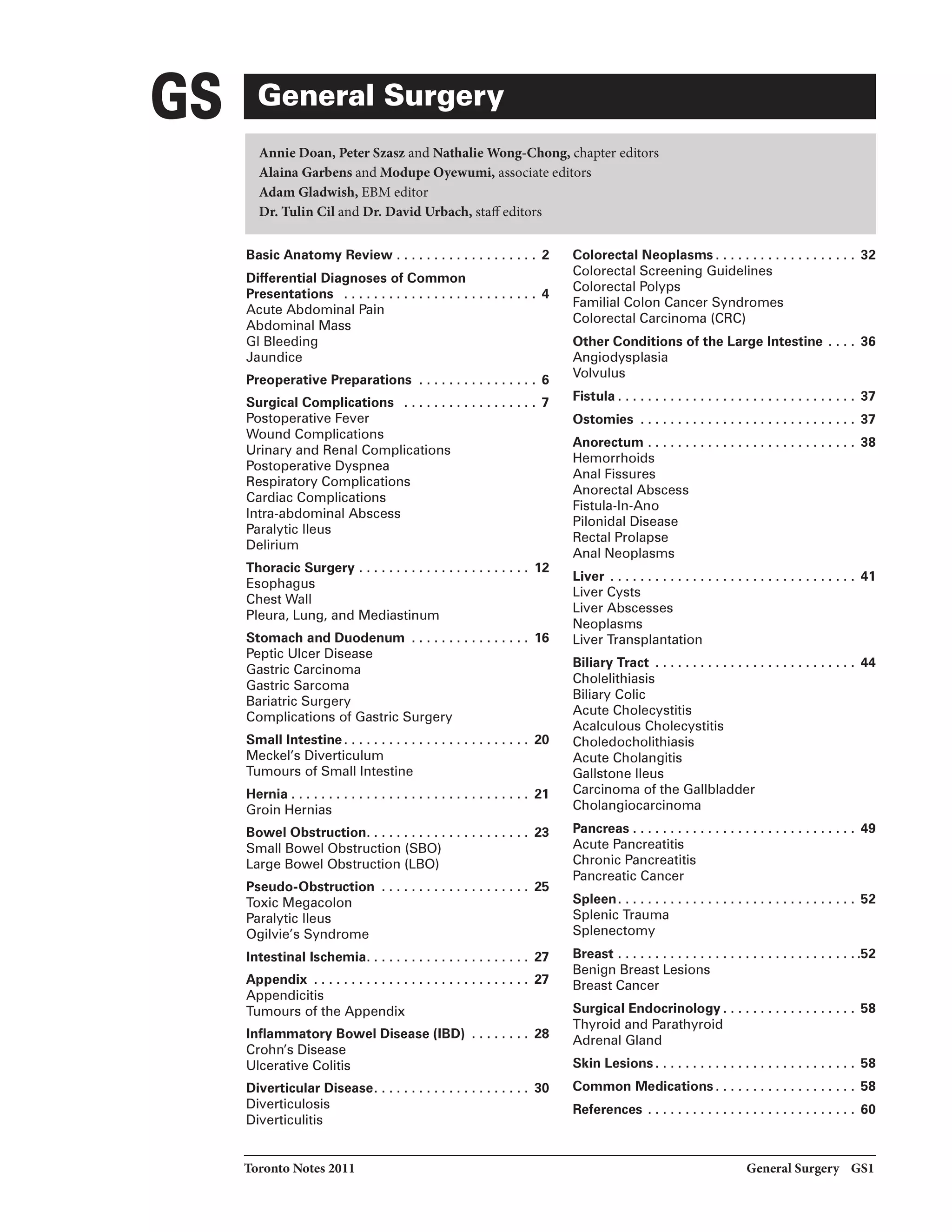 Essential Med Notes (General Surgery) 2012 | PDF