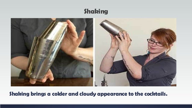 Essential methods to make cocktails