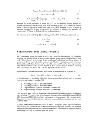 ESSENTIAL MODIFICATIONS ON BIOGEOGRAPHY-BASED OPTIMIZATION ALGORITHM | PDF