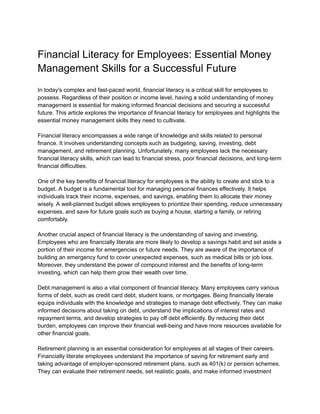 Essential Money Management Skills for a Successful Future.pdf ...